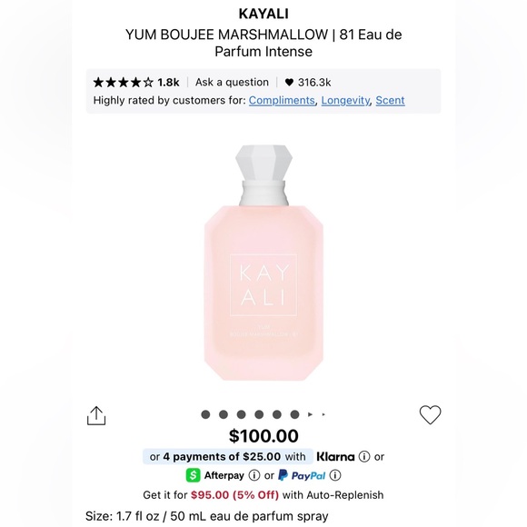 Kayali | Makeup | Kayali Yum Boujee Marshmallow Eau De Parfum Intense ...